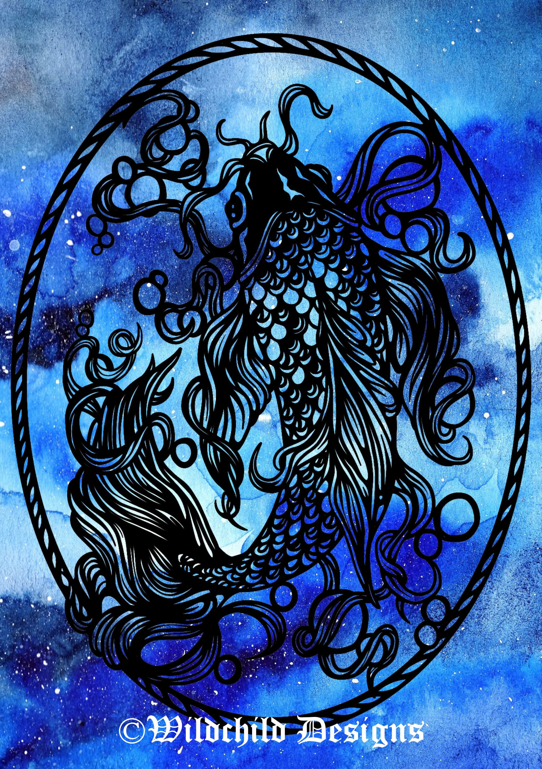 Koi Paper Cutting Template Personal Use Vinyl Template SVG - Etsy