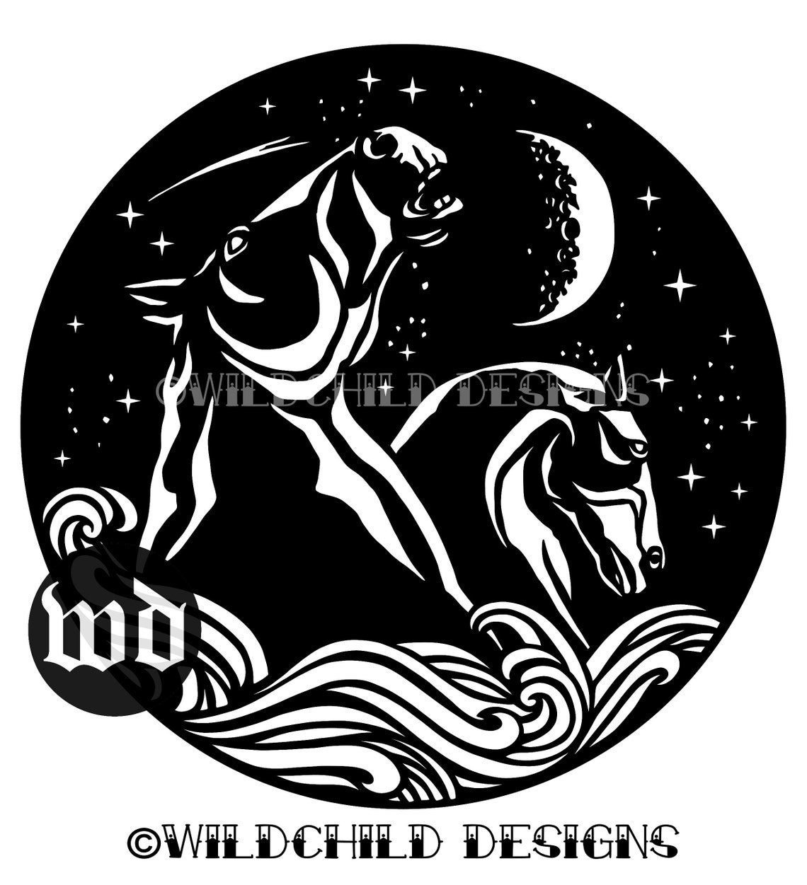 Kelpies Papercutting Template Vinyl Template Personal Use - Etsy