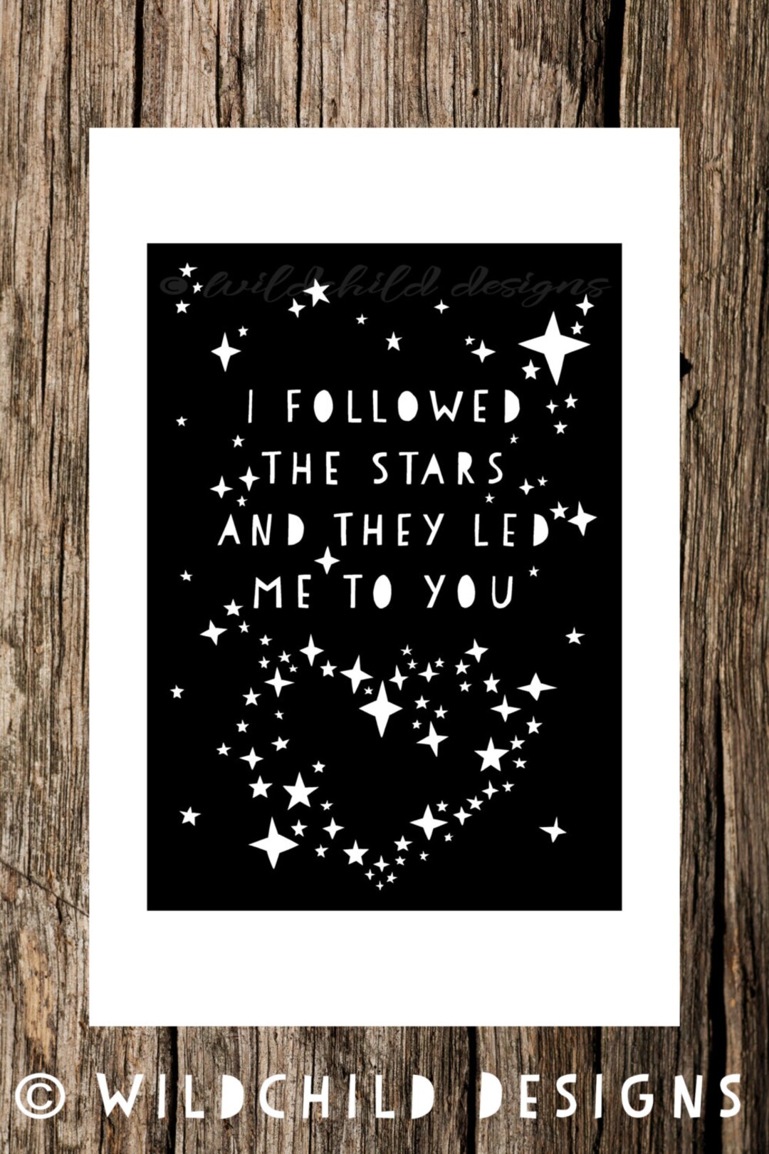 I Followed the Stars and They Led Me to You Papercutting - Etsy