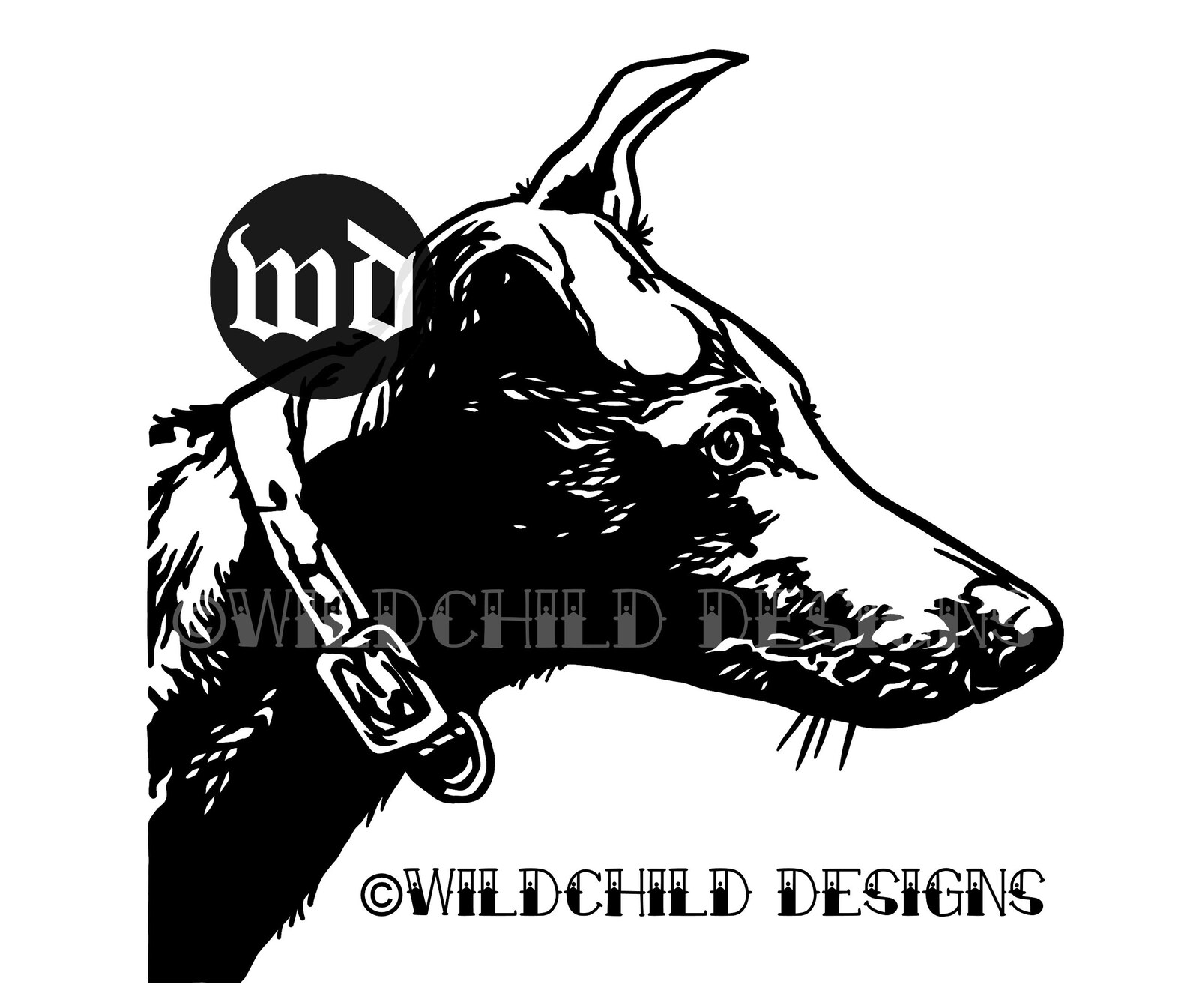 Whippet Paper Cutting Template Personal Use Wildchild - Etsy