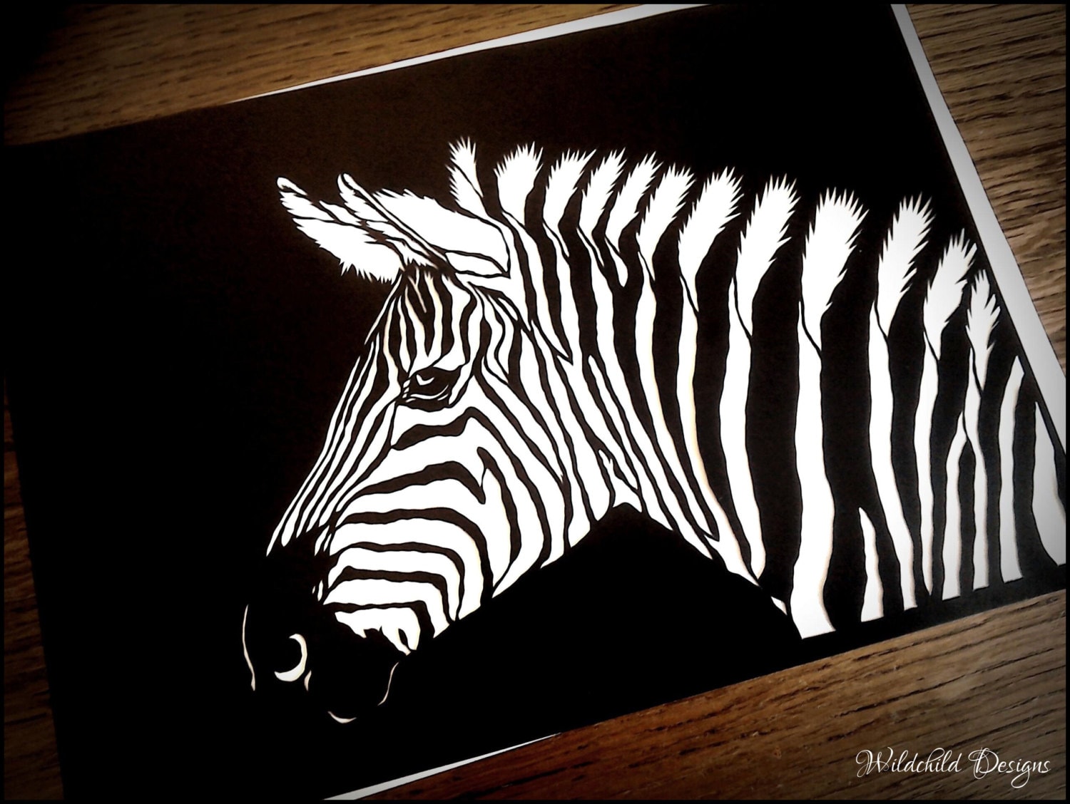 Zebra Paper Cutting Template, Personal Use, Vinyl Template, SVG, JPEG ...