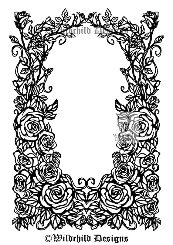 Rose Border Designs For Paper