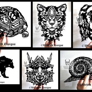 20+ Animal Bundle of Papercutting Templates, Vinyl Templates, SVG, JPEG ...