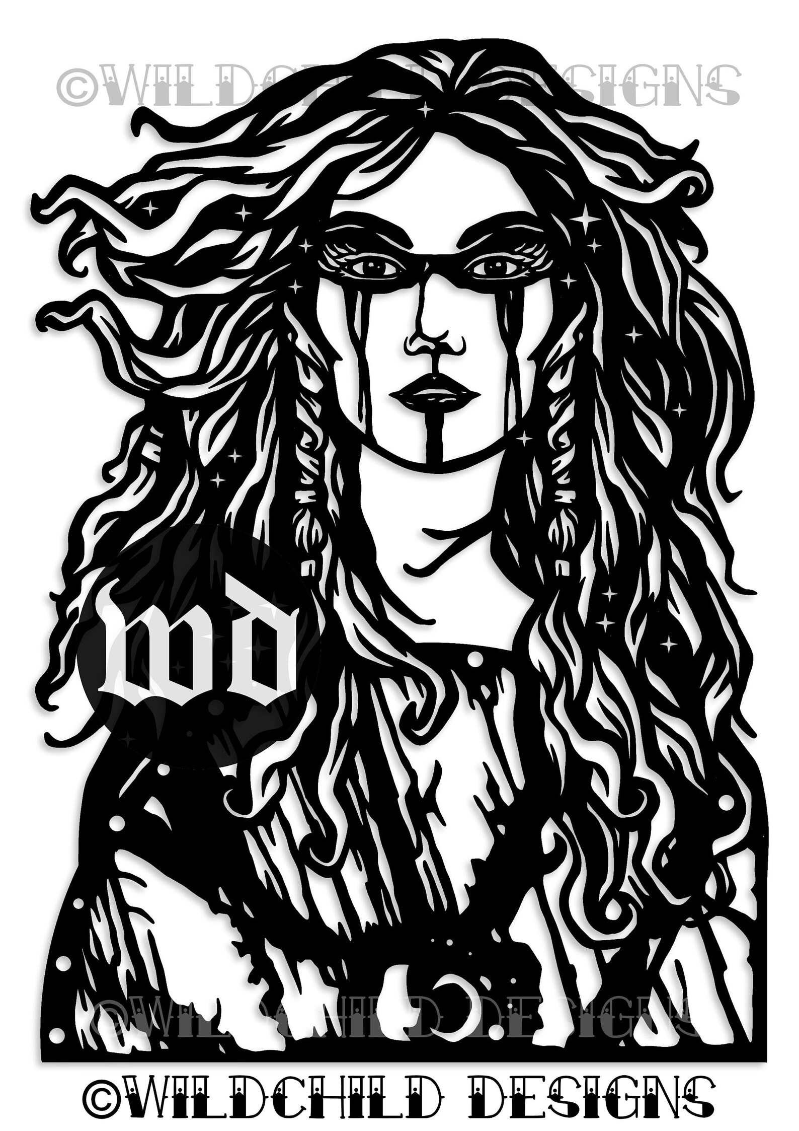 Lagertha Viking Shield-maiden Papercutting Template Vinyl - Etsy