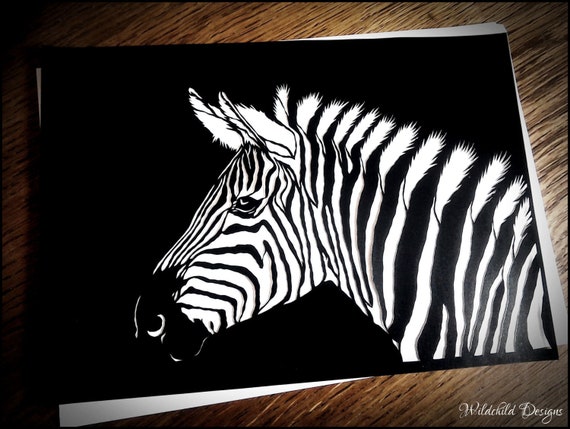 Zebra Paper Cutting Template Personal Use Vinyl Template | Etsy