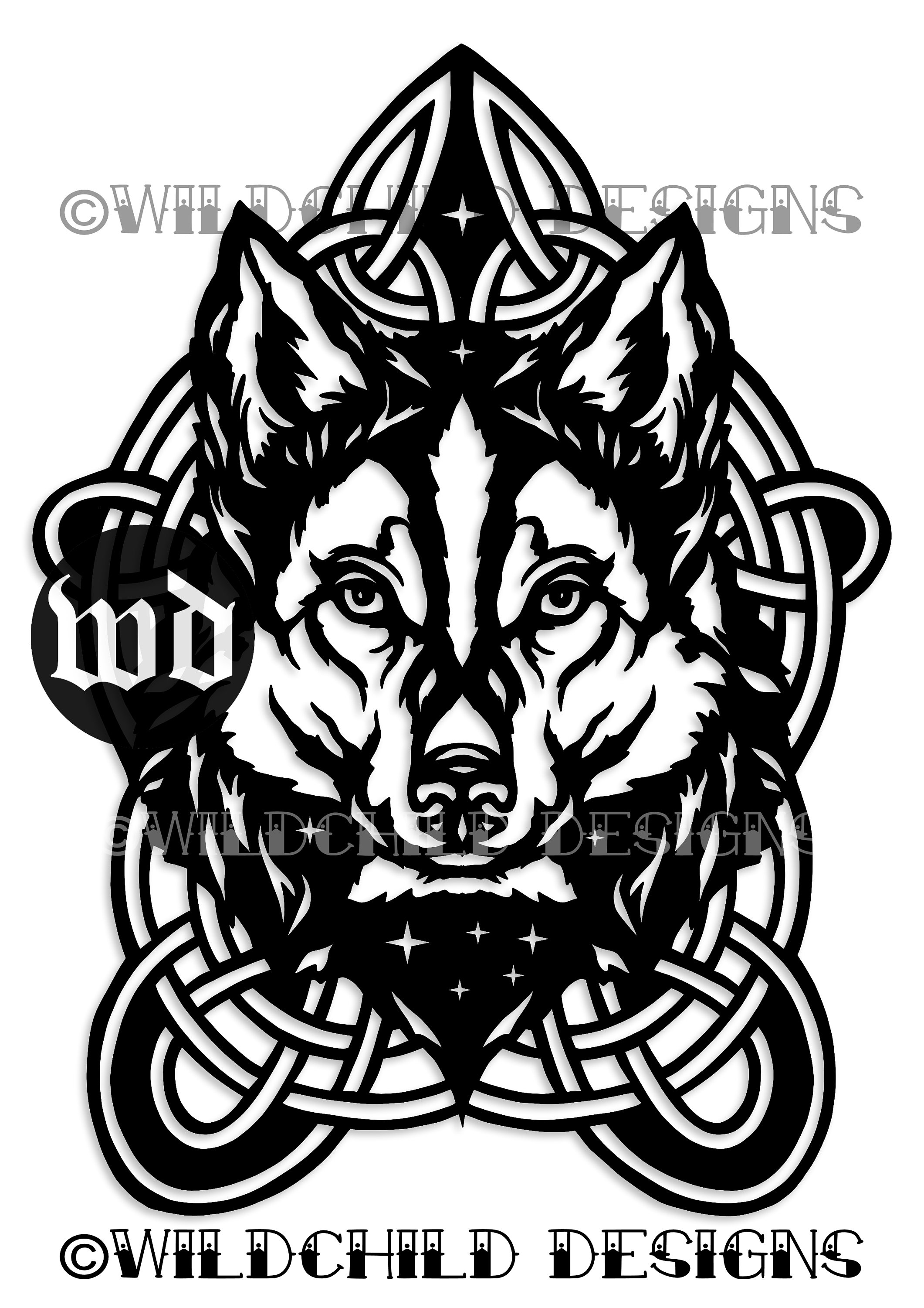 11 X Wolf Head Paper Cutting Templates Commercial Use | Etsy