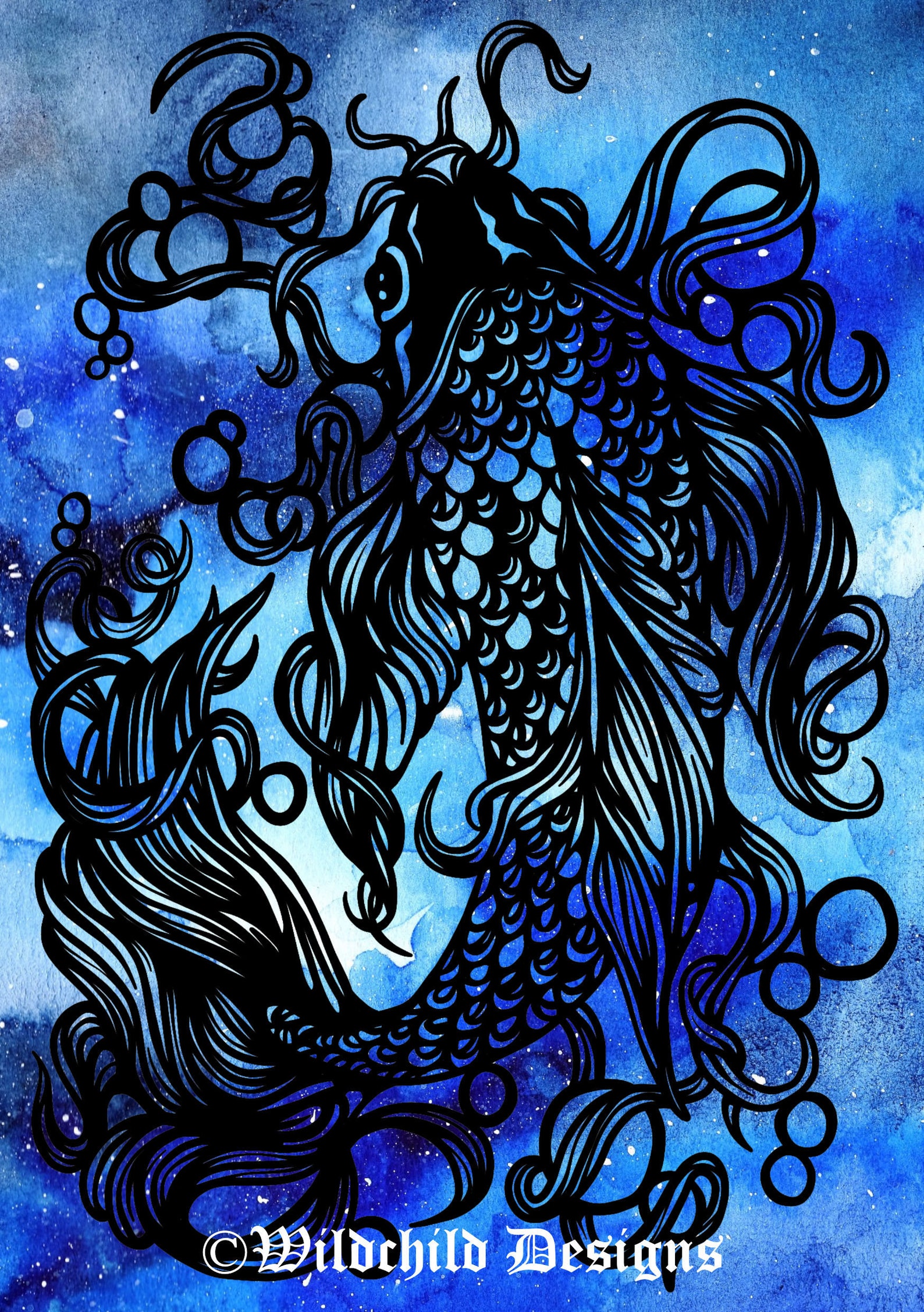 Koi Paper Cutting Template Personal Use Vinyl Template SVG | Etsy