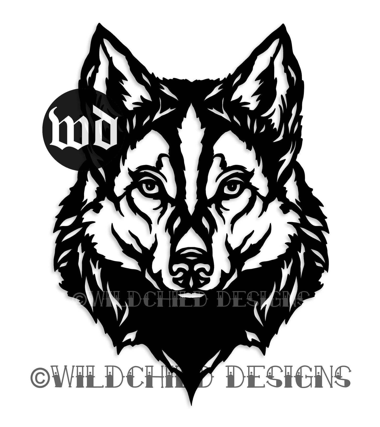 11 X Wolf Head Paper Cutting Templates Commercial Use - Etsy