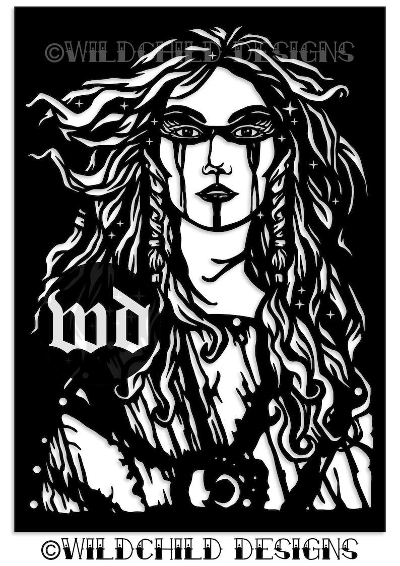 Lagertha Viking Shield-maiden Papercutting Template Vinyl - Etsy UK