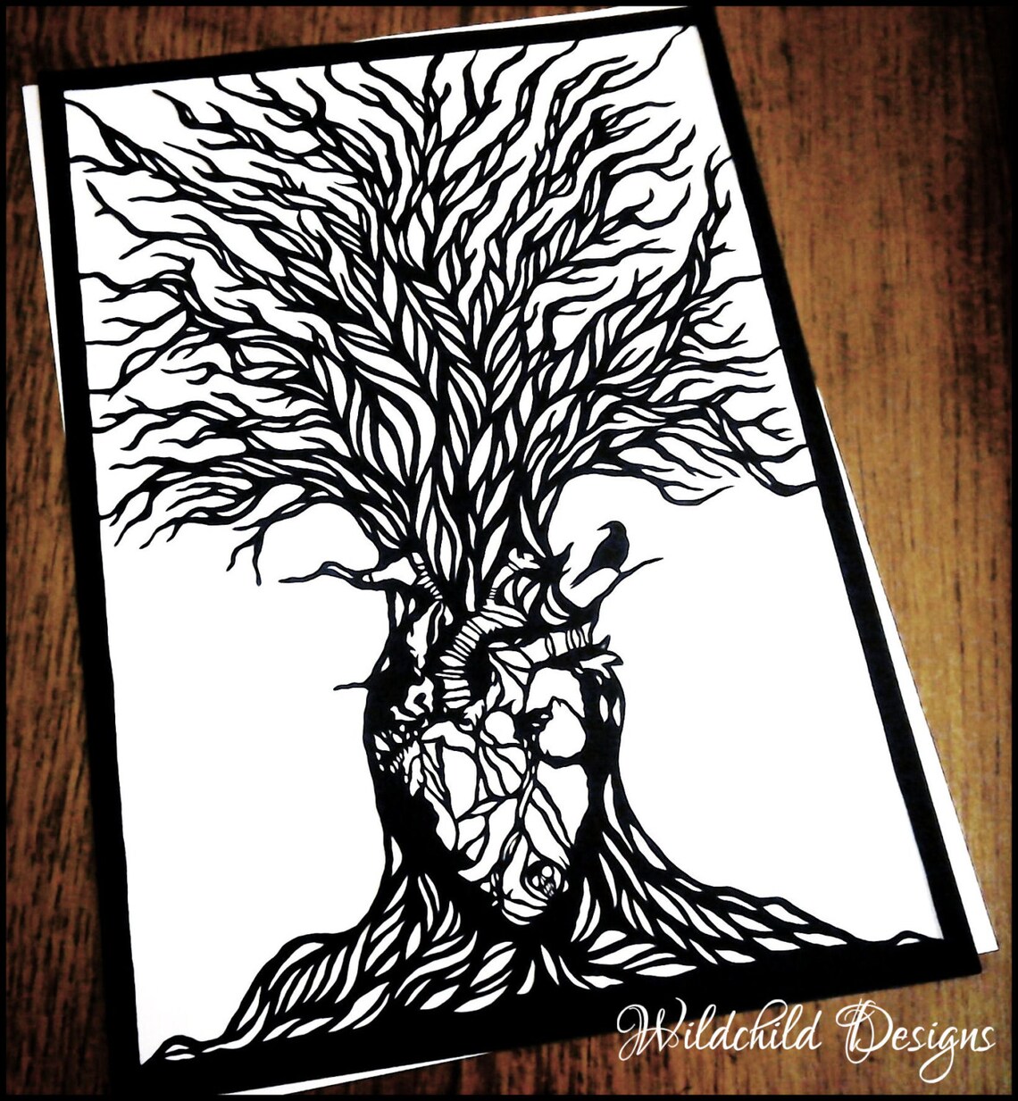 Great Heart Tree Paper Cutting Template Personal & Commercial | Etsy