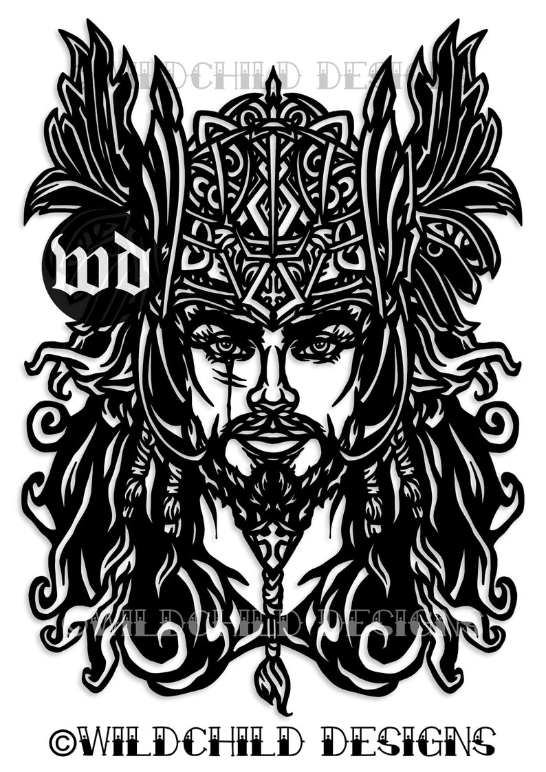 Thor God of Thunder Papercutting Template Vinyl Template - Etsy