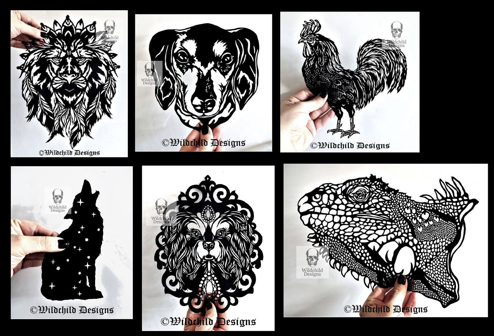 20 Animal Bundle of Papercutting Templates Vinyl Templates | Etsy UK