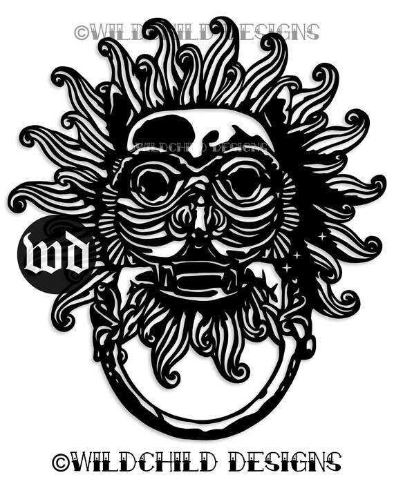 Sanctuary Door Knocker Papercutting Template Personal Use - Etsy UK