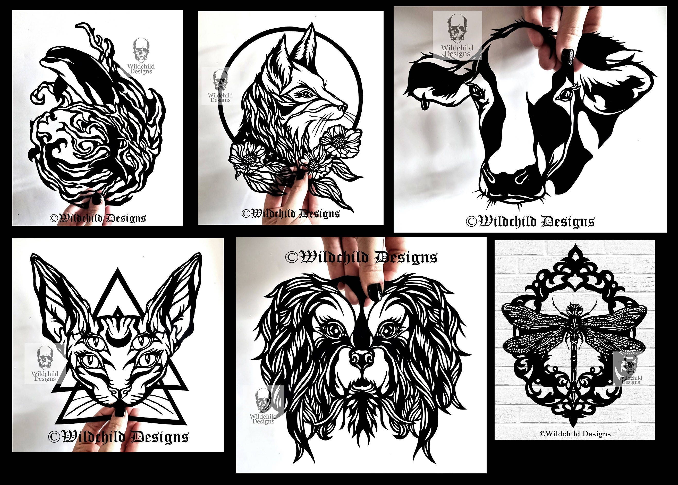 20+ Animal Bundle of Papercutting Templates, Vinyl Templates, SVG, JPEG ...