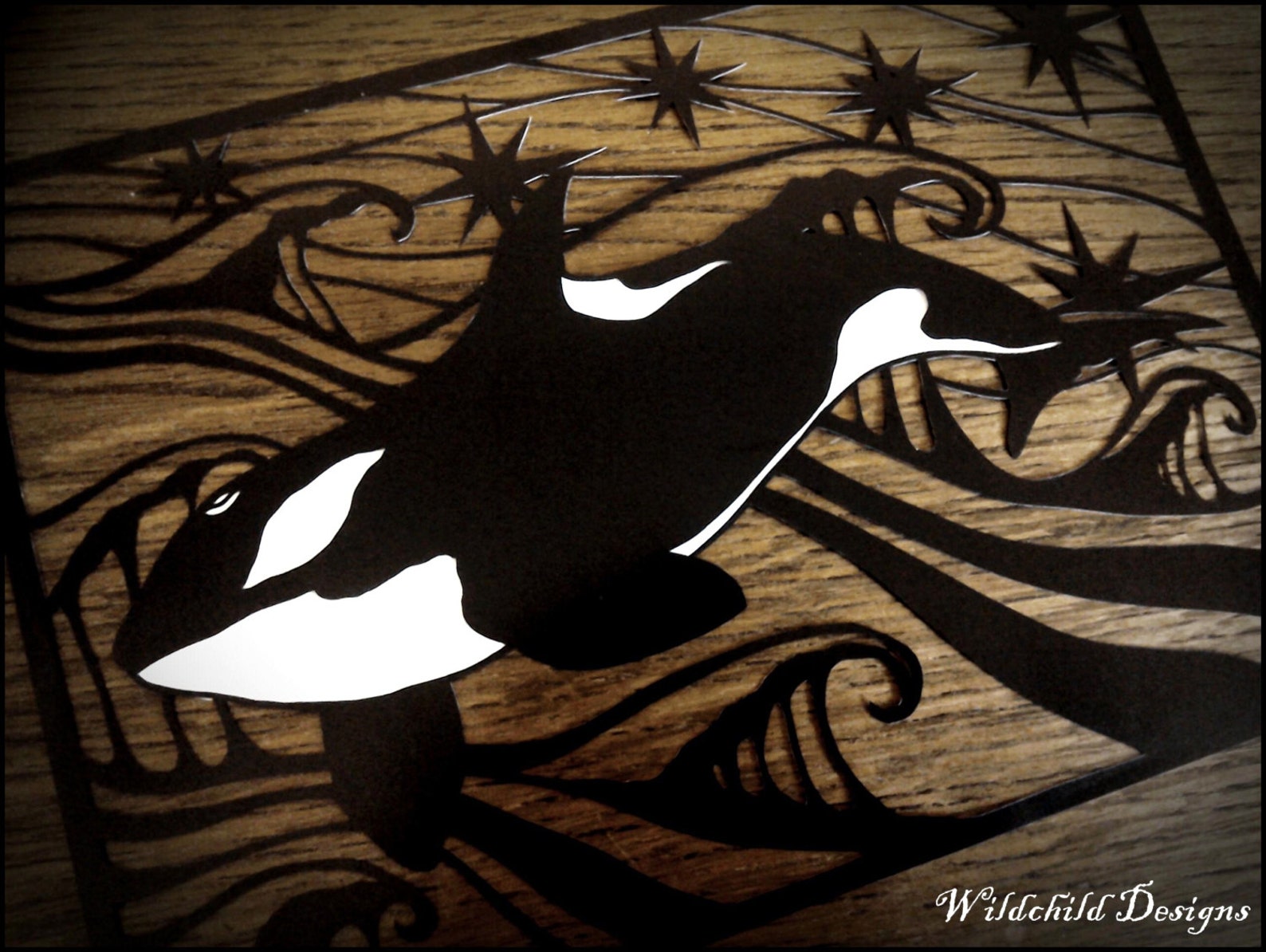 Orca The Killer Whale Paper Cutting Template Personal Use | Etsy