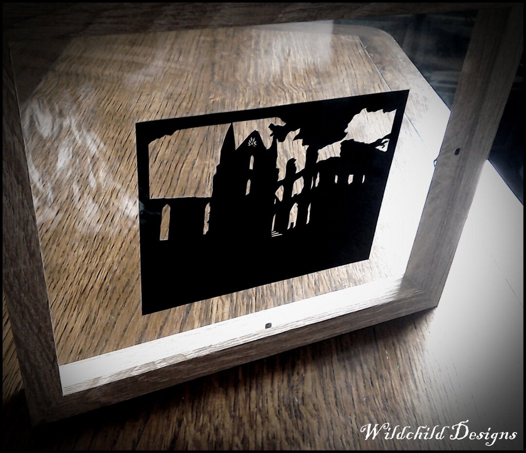 Whitby Abbey Gothic Silhouette Papercutting Template, Vinyl Template ...