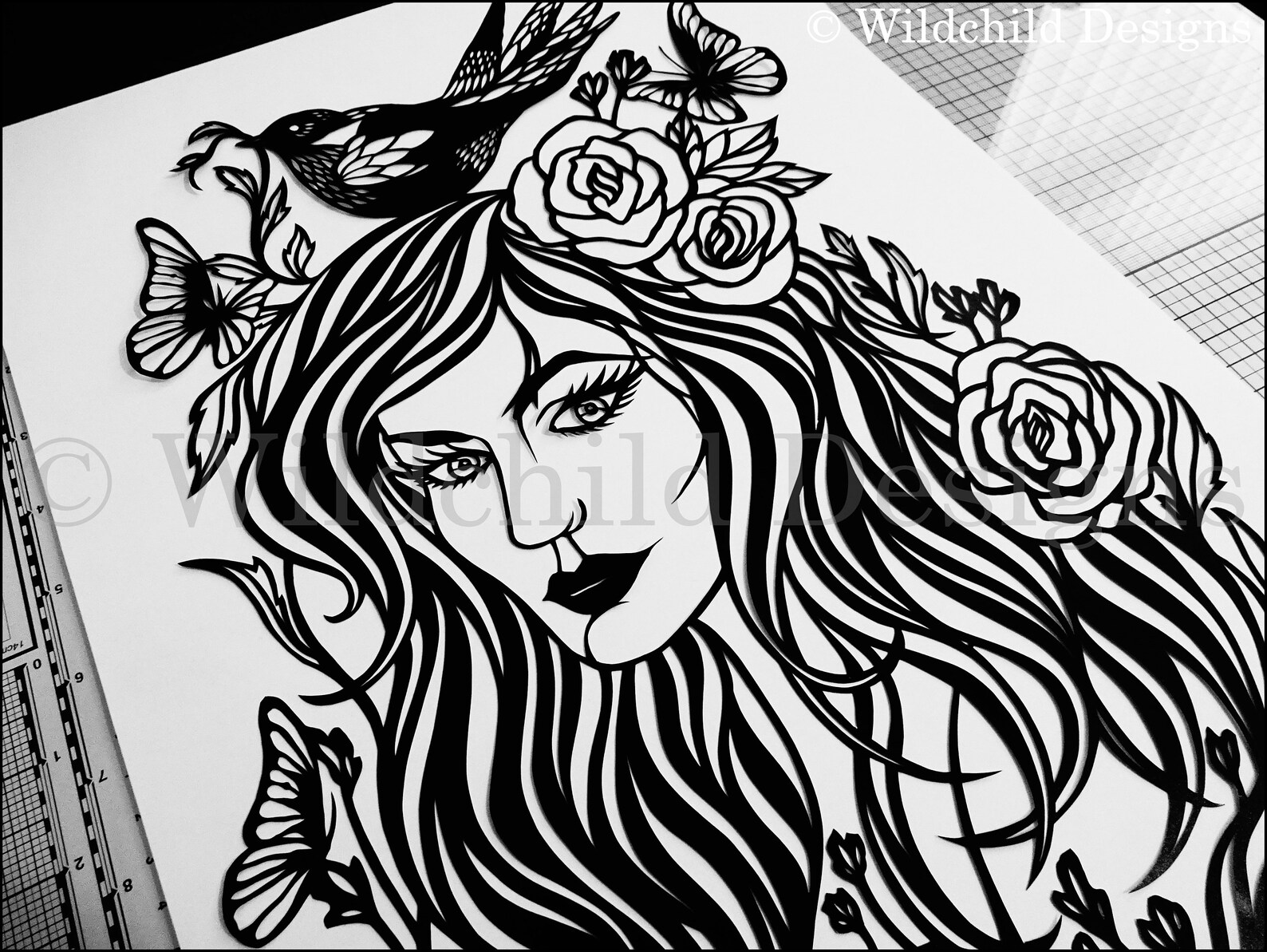 Dawn of Spring Paper Cutting Template Commercial Use Vinyl - Etsy