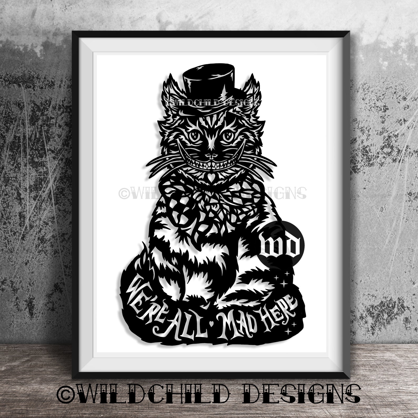 Cheshire Cat Paper Cutting Template, Alice in Wonderland Paper Cutting ...
