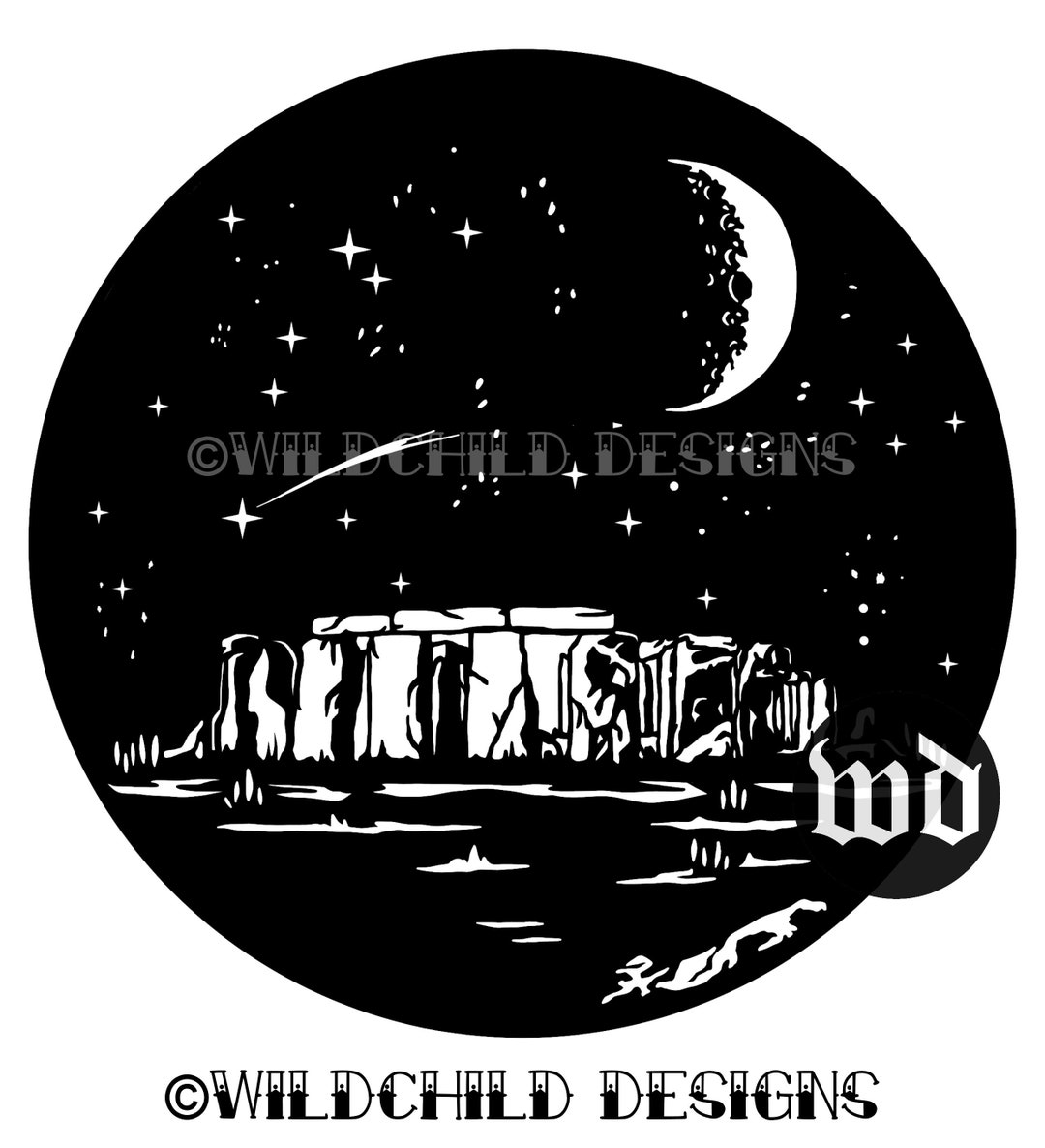 Stonehenge Papercutting Template, Vinyl Template, Personal Use Template ...