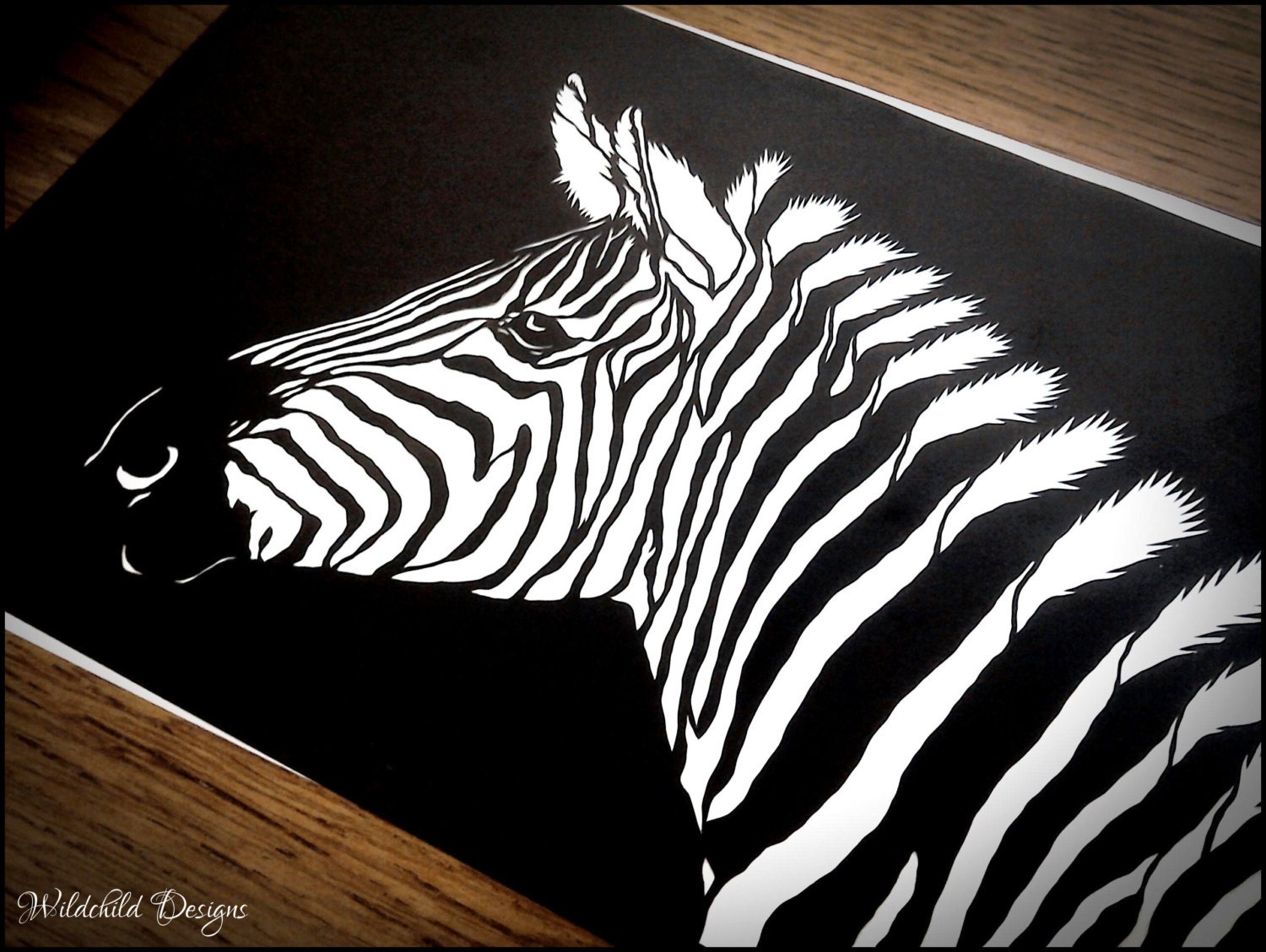 Zebra Paper Cutting Template, Personal Use, Vinyl Template, SVG, JPEG ...