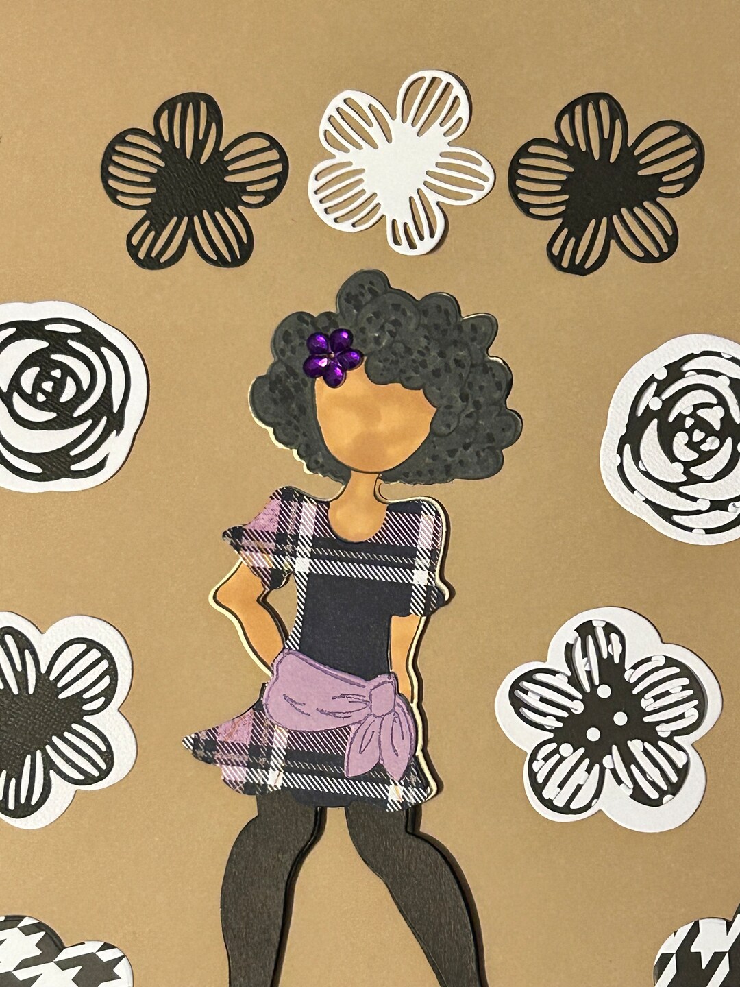 Pretty Purple Princess Paper Doll Die Cut Julie Nutting Inspired Chiara ...