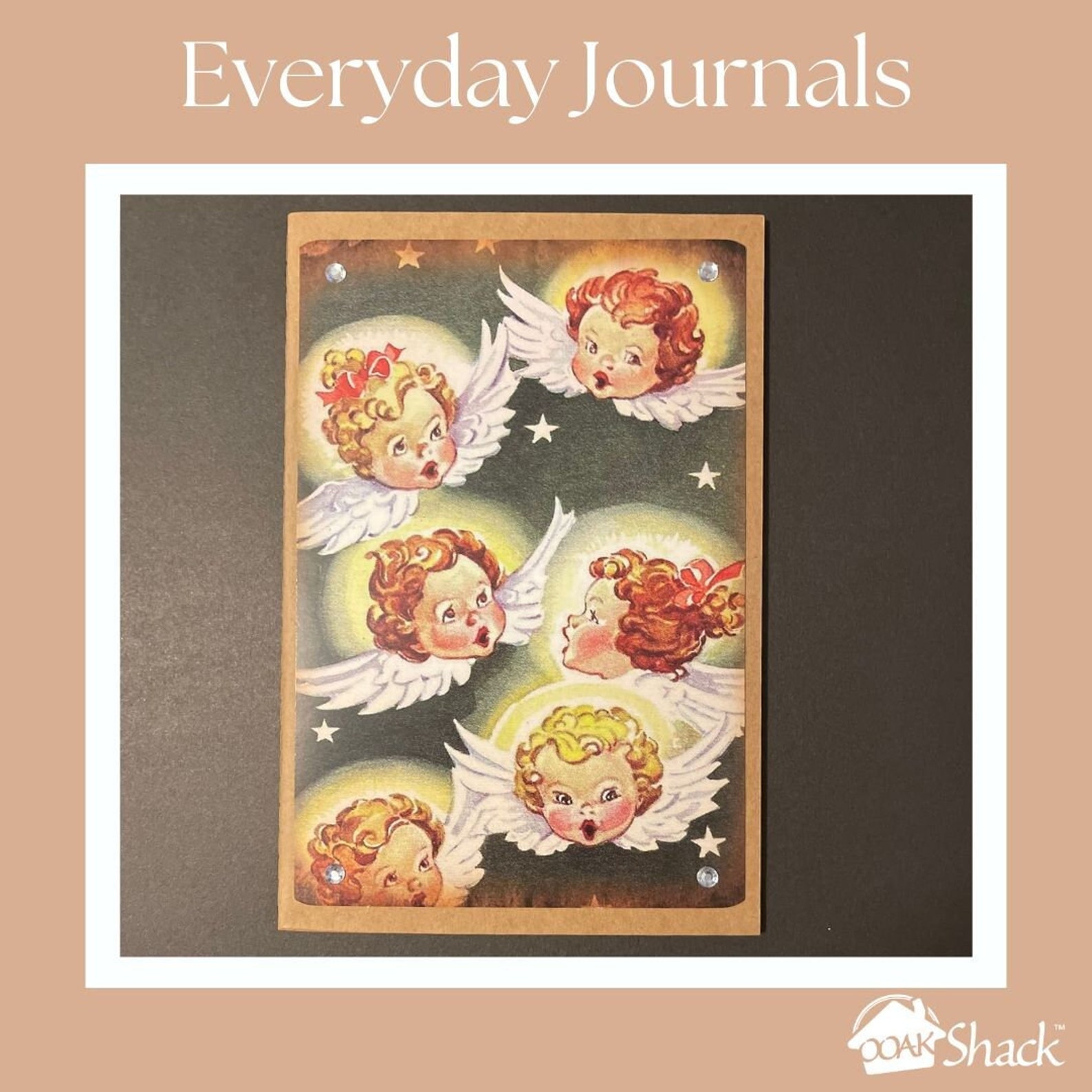 Vintage Singing Angels Journal - Kraft Paper Notebook, 60 Pages - Etsy
