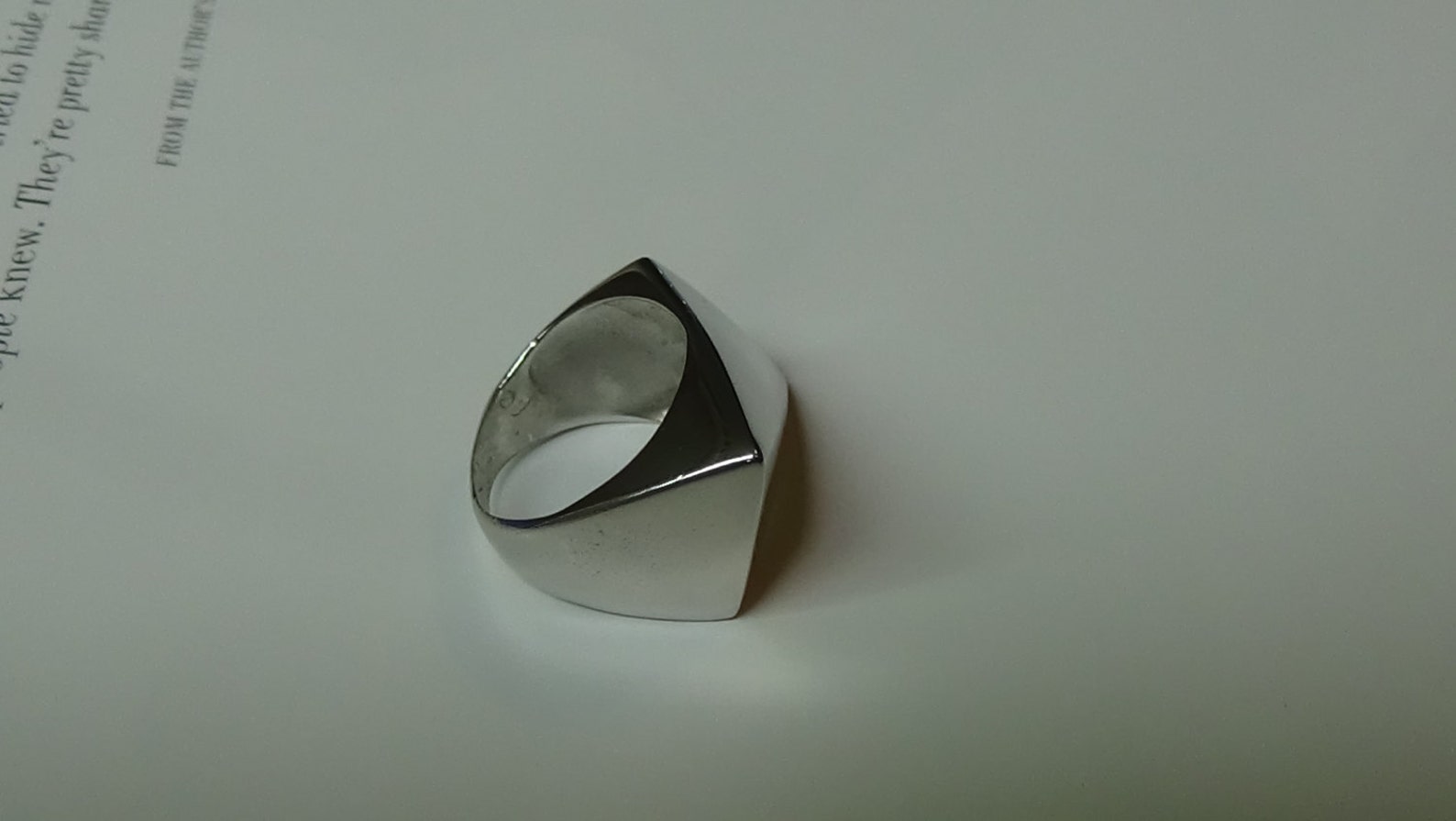 Sterling Silver Geometric Double Triangle Ring, Marked 925, Stamped ...