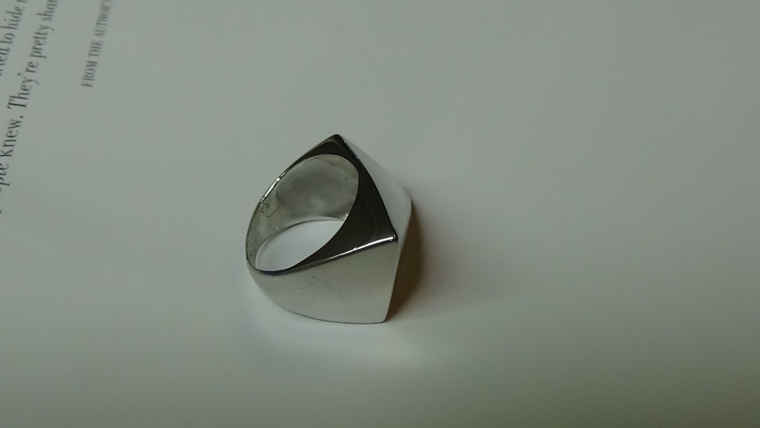 Sterling Silver Geometric Double Triangle Ring, Marked 925, Stamped ...