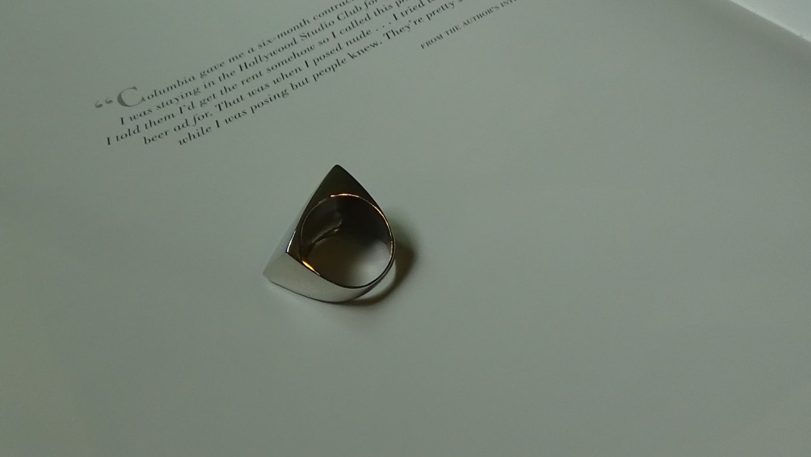 Sterling Silver Geometric Double Triangle Ring, Marked 925, Stamped ...
