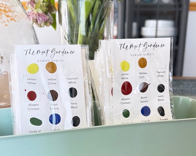 Botanical Palette Two With the Mint Gardener Sarah Simon - Etsy