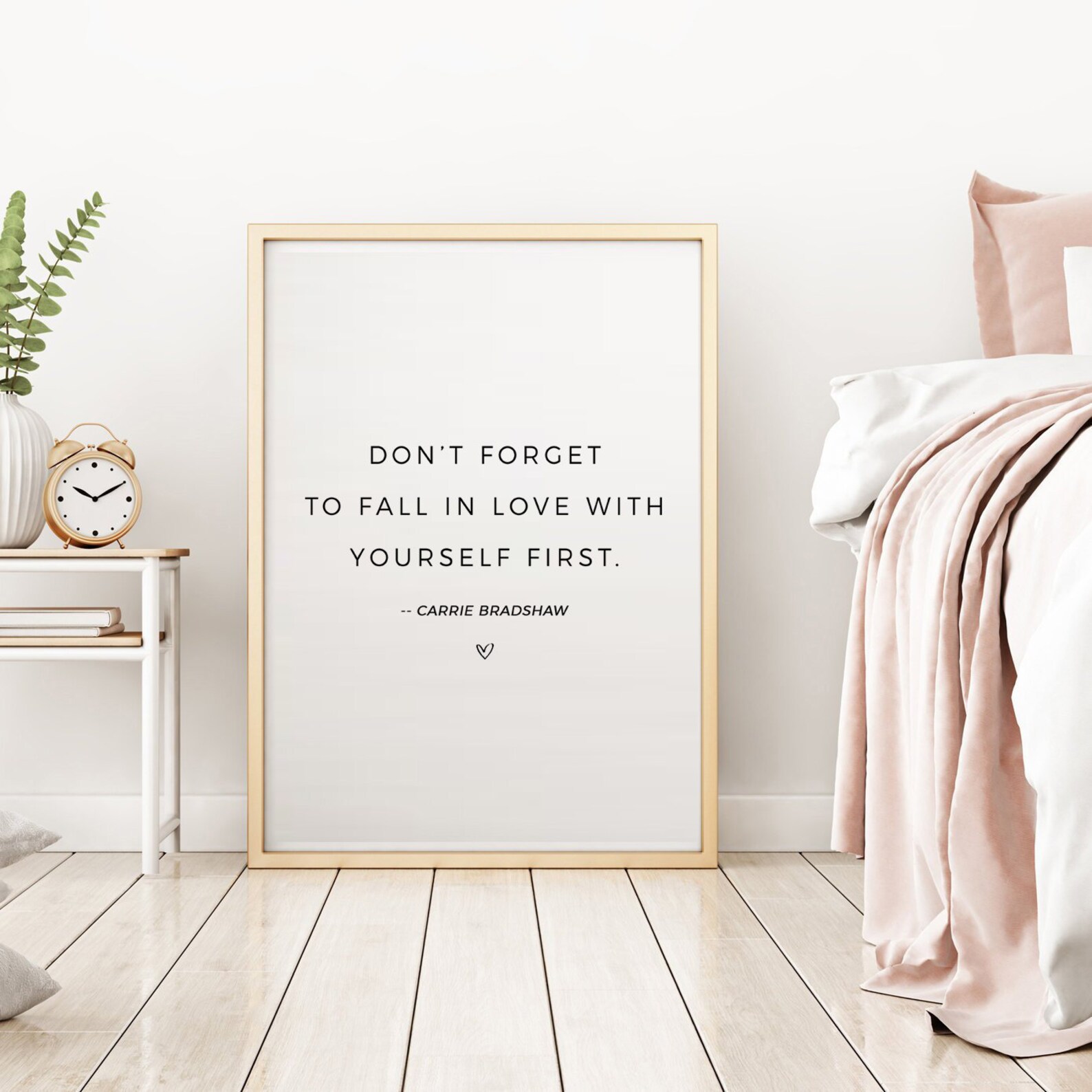 Don't Forget to Fall in Love With Yourself First CARRIE - Etsy