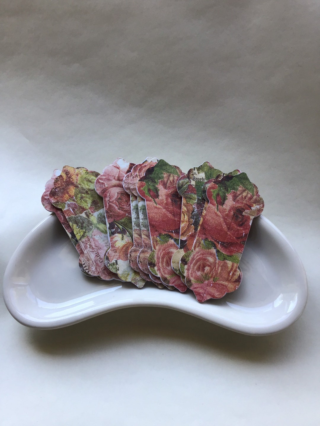 10 Handmade Thread Winders for Cross Stitch Threads With Vintage Rose ...