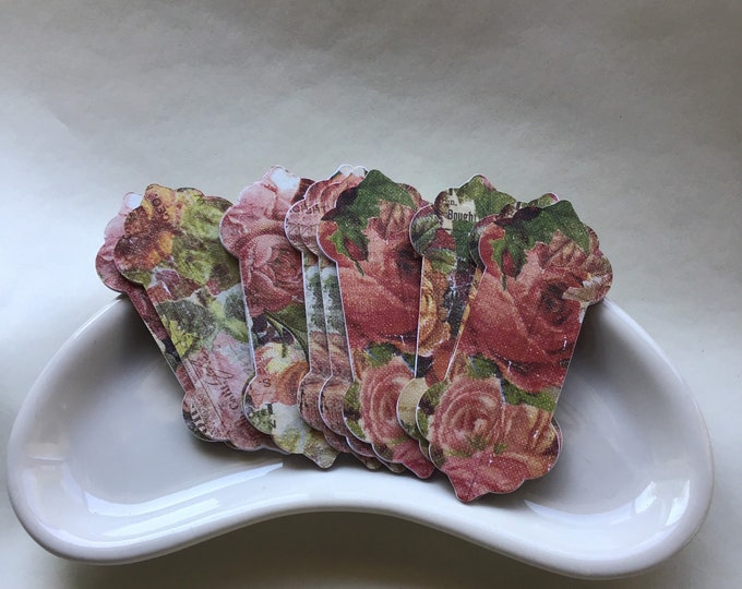 10 Handmade Thread Winders for Cross Stitch Threads With Vintage Rose ...