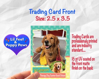 Therapy Dog Trading Cards - Etsy