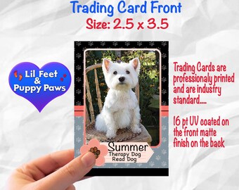 Therapy Dog Trading Cards | Etsy
