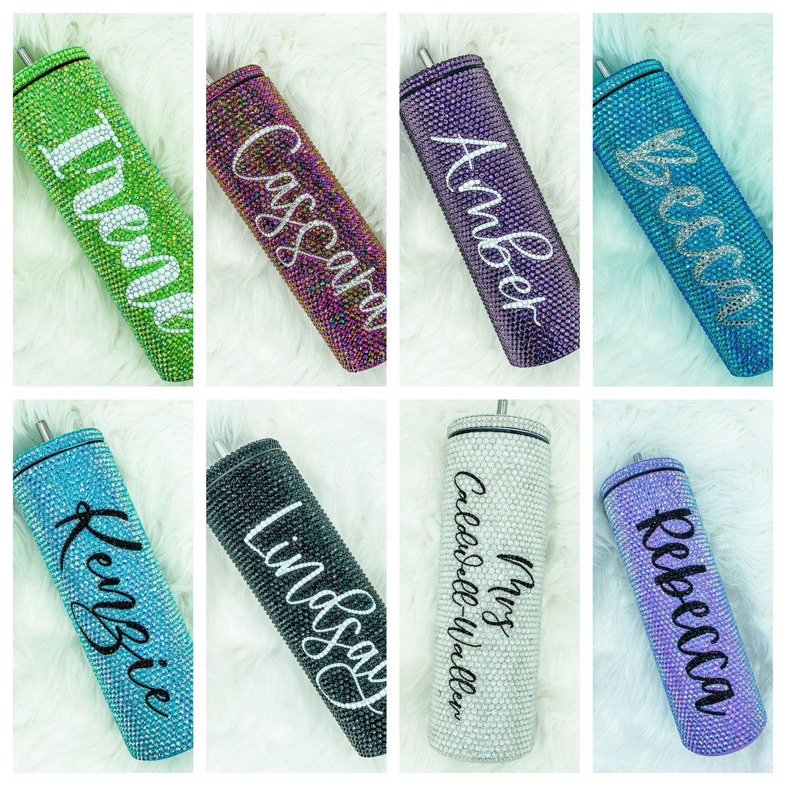 Personalized Rhinestone Tumbler-30oz - Etsy