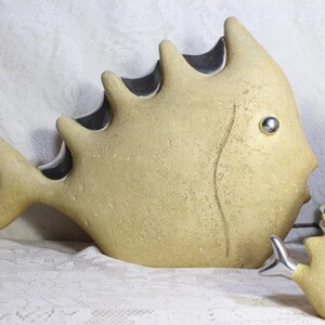Large Decorative Fish Sculptures Figurines Stone Resin With - Etsy