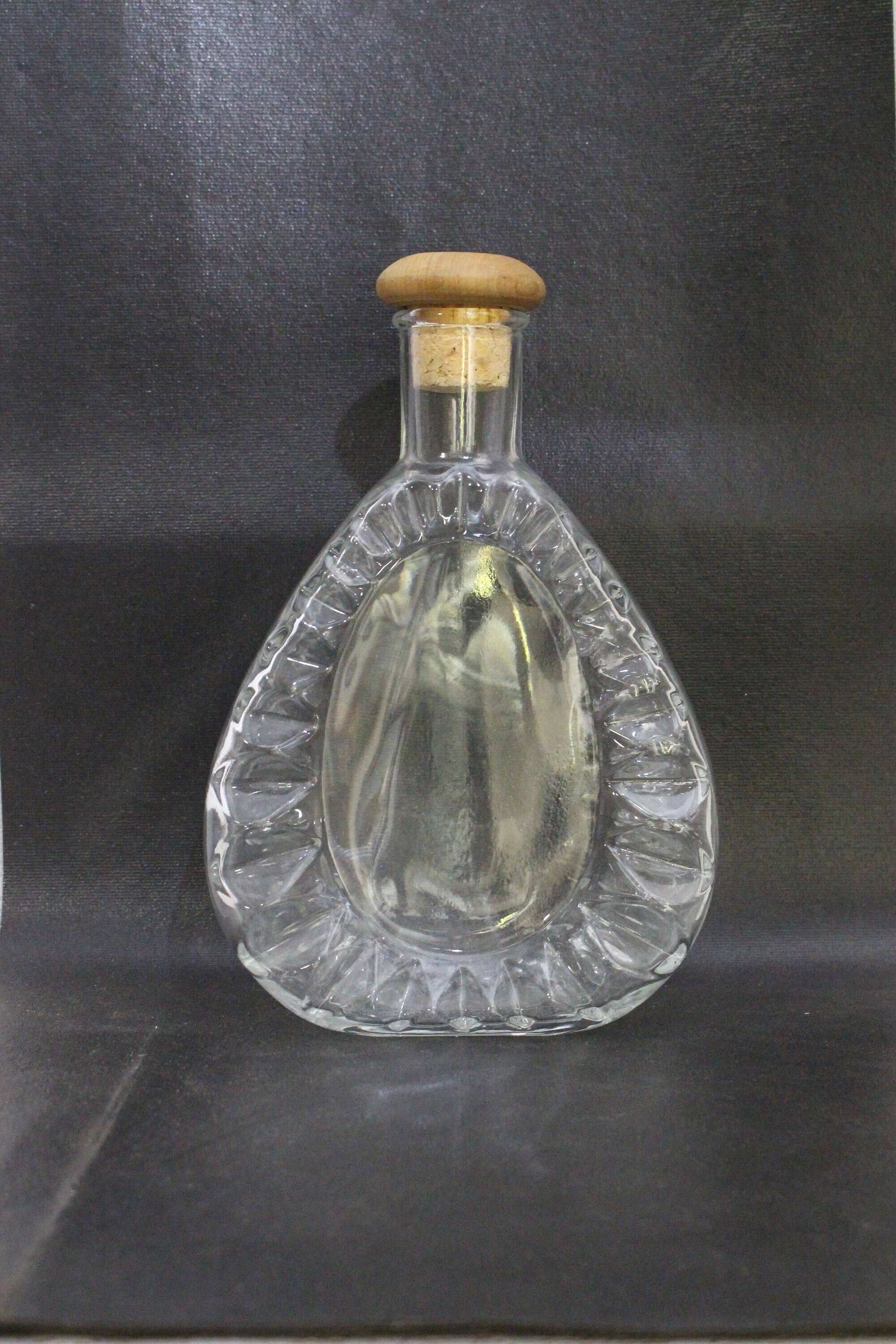 Oval Shape Bottle Home Bar Liquor Serving or Display Vintage Glass ...