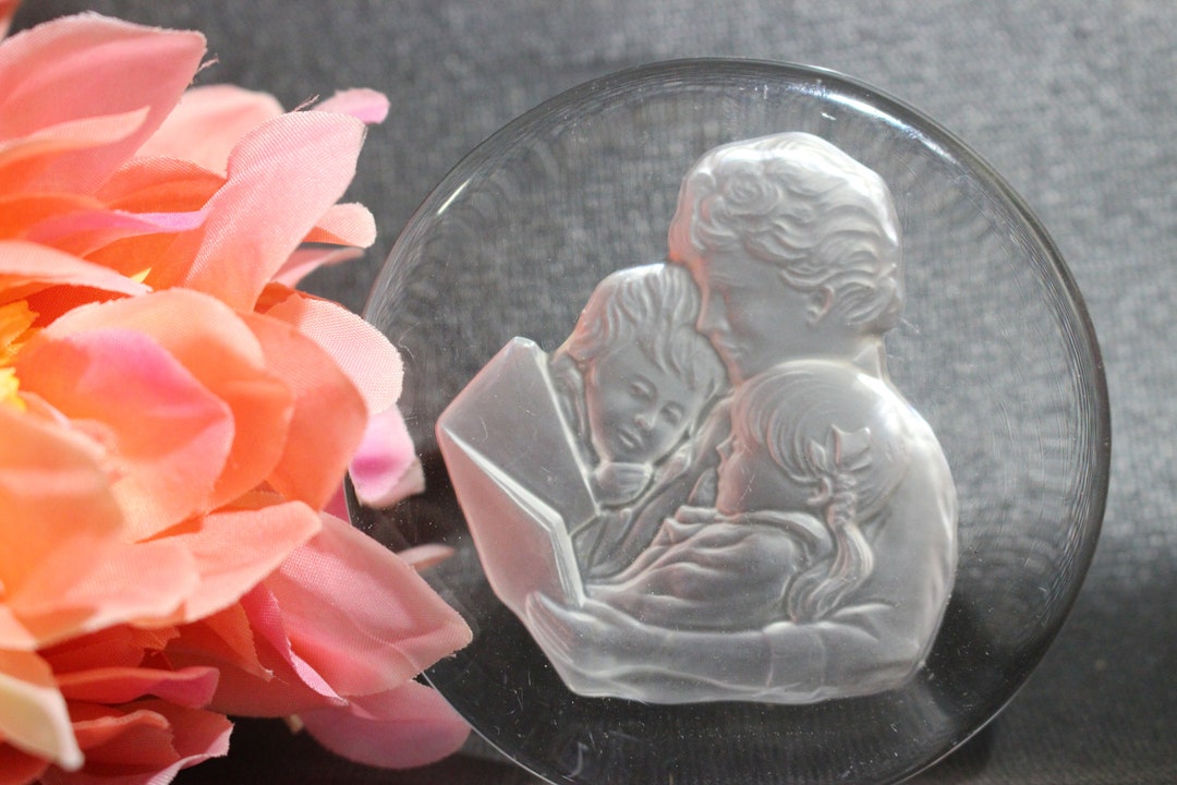 Small Glass Paperweight, Mother's Day Glass Paperweight, Mother With ...