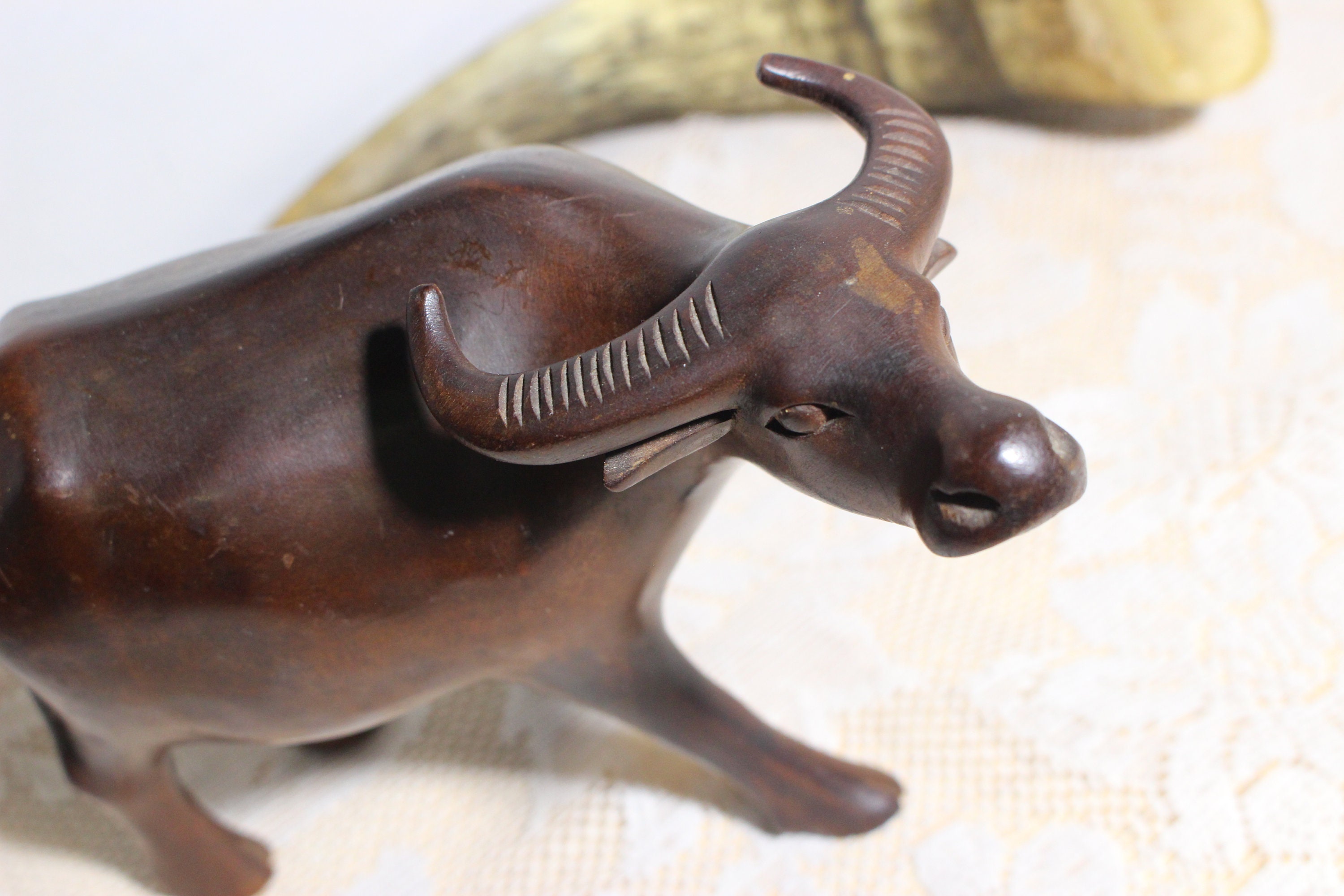 Art & Collectibles Sculpture Vintage Carved Wood African Water Cape ...