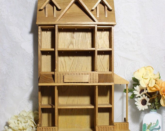 Large Vintage Enesco Ornament Display House, Small Wonders Ornaments ...