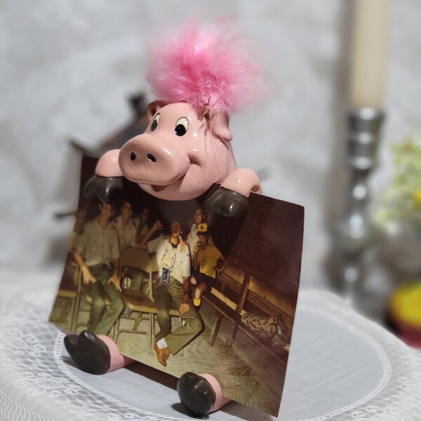 Vintage Pink Pig - Etsy