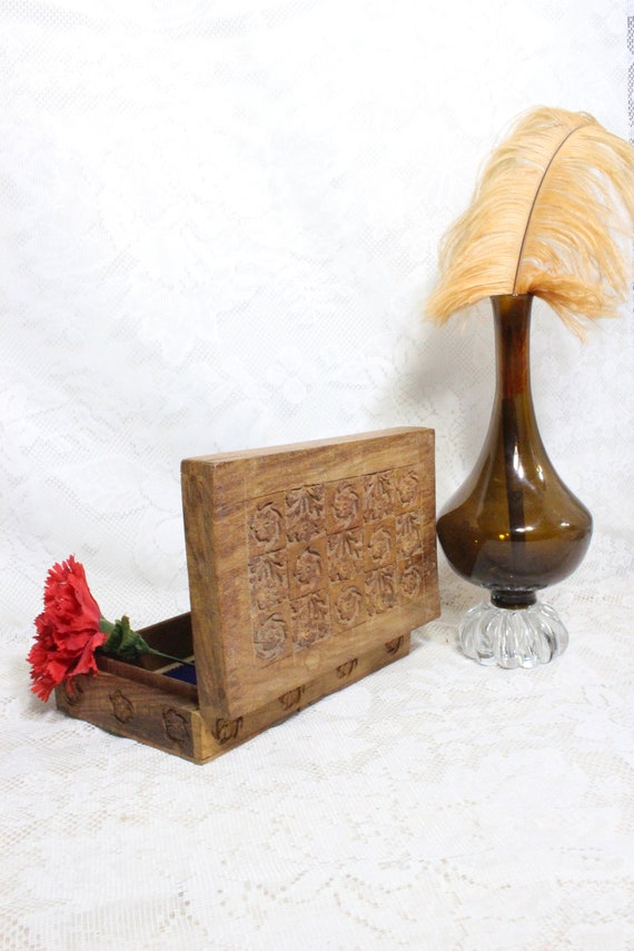 tikki wood storage box - Gem