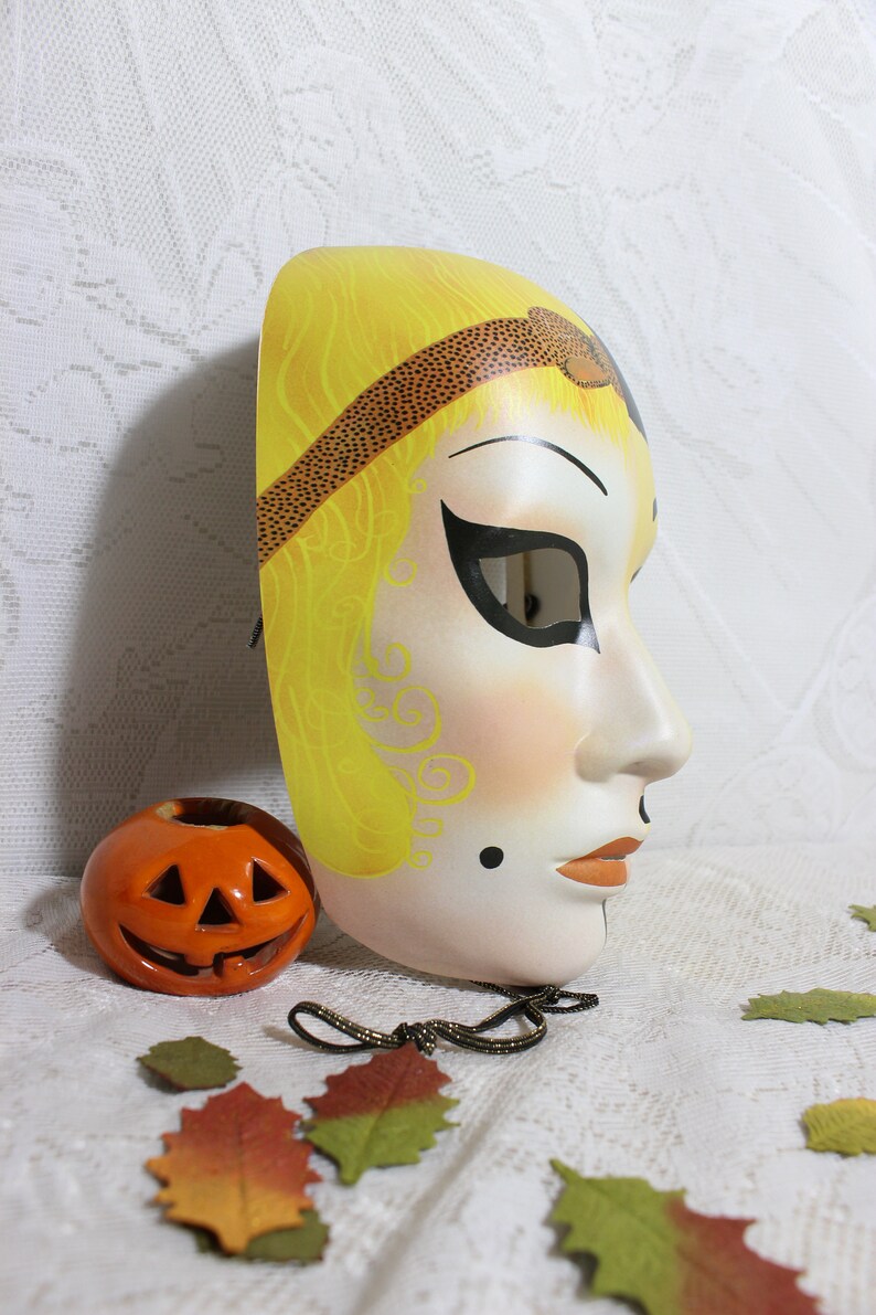 Designer Halloween Two-face Mask, She and He Carnival Masquerade ...