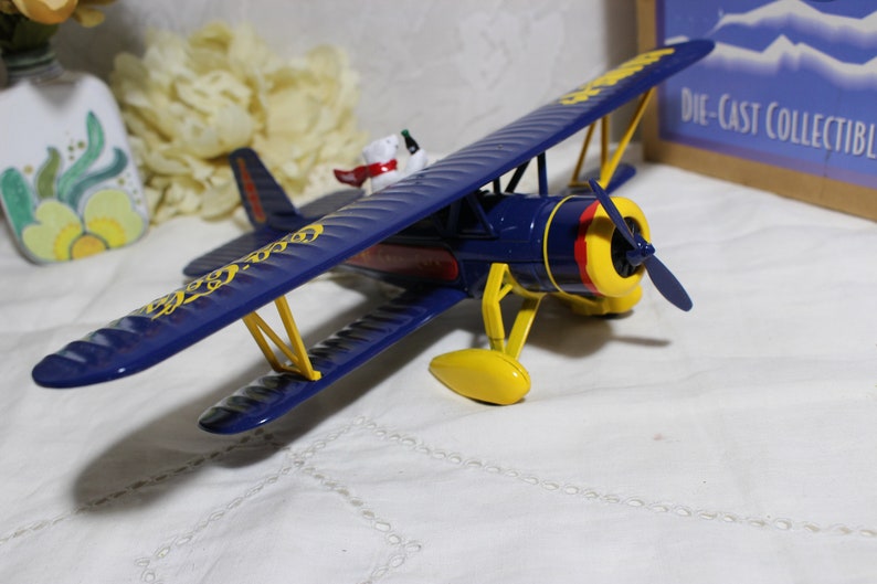 Vintage 1997 Coca-cola Die-cast Biplane Model Polar Bears in - Etsy