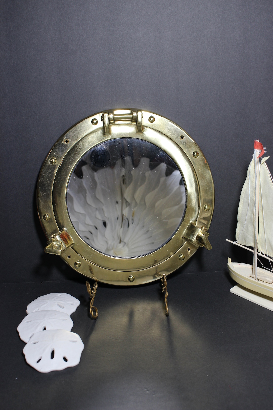 Vintage Brass Ship Porthole Mirror Nautical Decor - Etsy