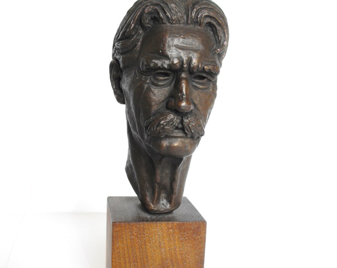 Vintage 1955 Bust of Albert Schweitzer by Leo Cherne - Etsy