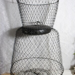 Vintage Wire Collapsing Floating Trap, Eagle Claw Fishing Mesh Trap ...