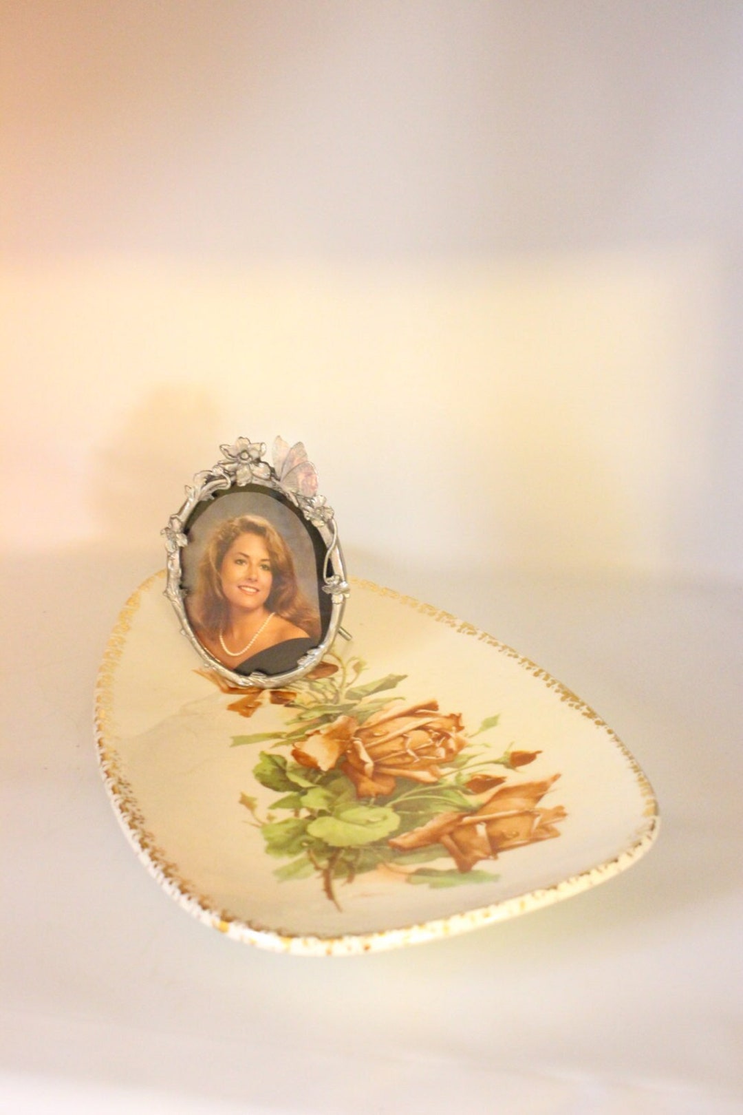 Decorative Plate Vanity Tray, 1950's Holland Mold Ceramic Tray, Rusty ...