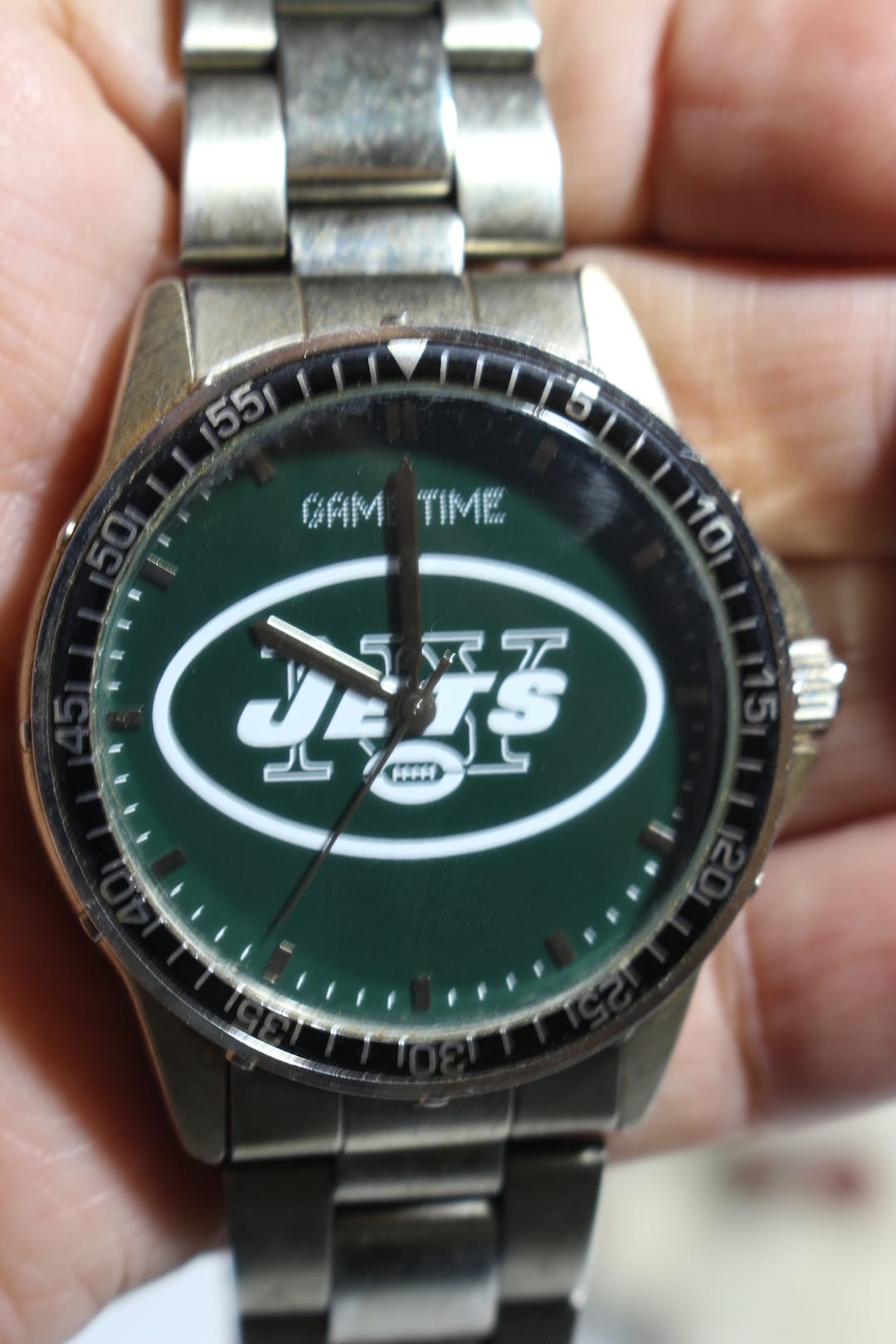 Vintage New York Jets Watch: 1970s NFL Game Time Stainless Steel - Etsy